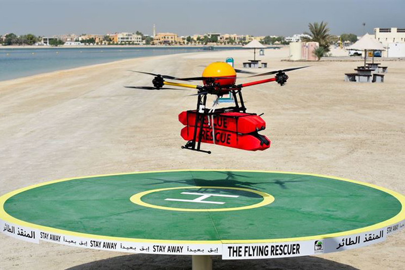 Flying lifeguard robot keeps Dubai swimmers safe | News | Time Out Dubai